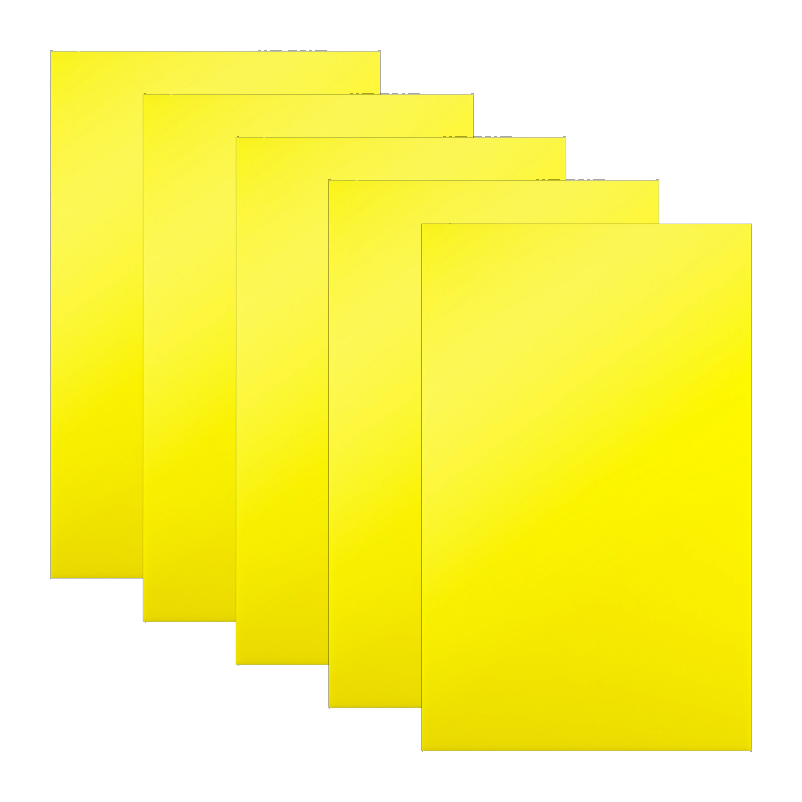 Glowforge®-Compatible 12" x 19" x 1/8" Yellow Acrylic Sheets - 5 Pack ...